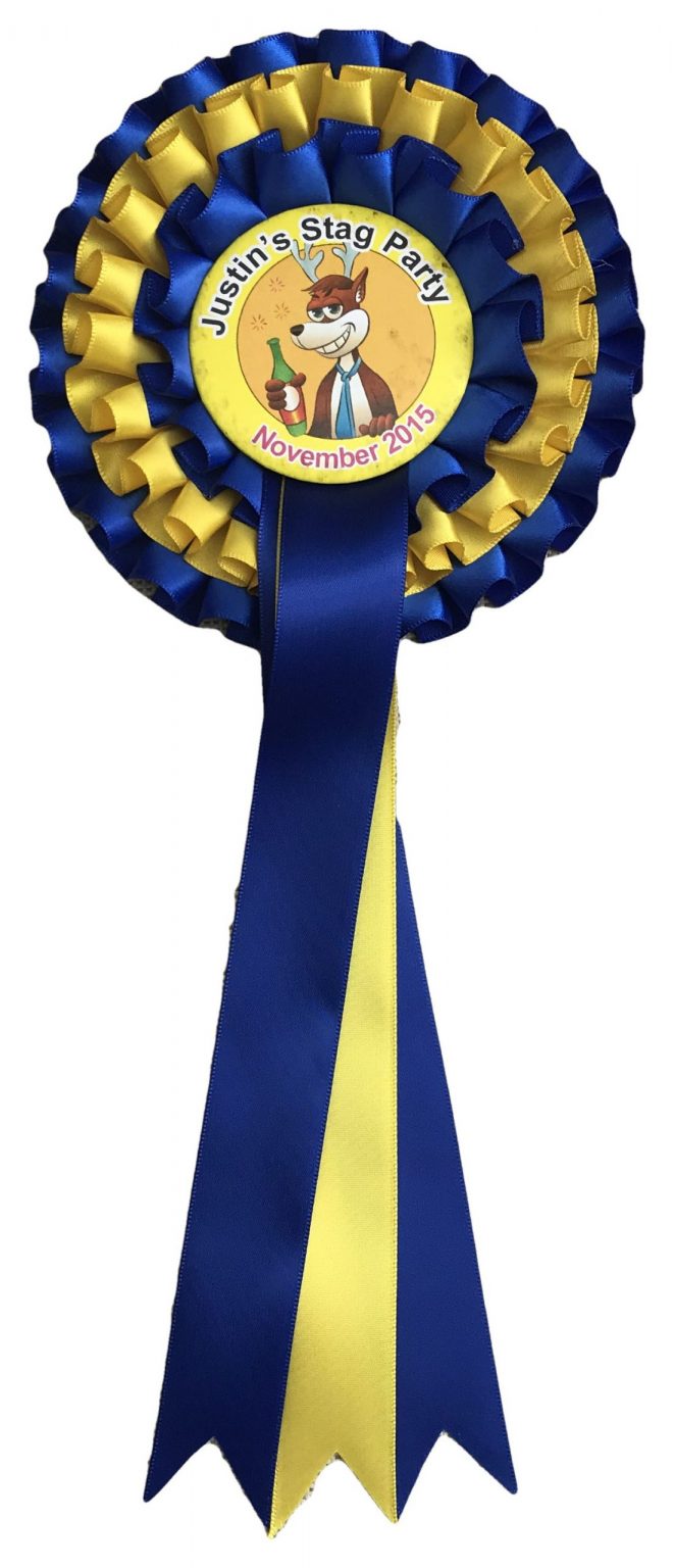 Stag Night Ideas - Badges, Rosettes and Sashes for your event
